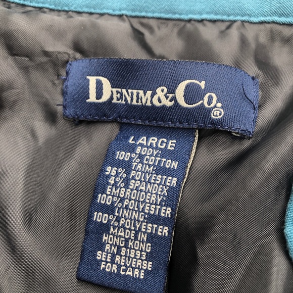 Denim&Co | Jackets & Coats | Denimco Paisley Denimembroidered Jacket ...